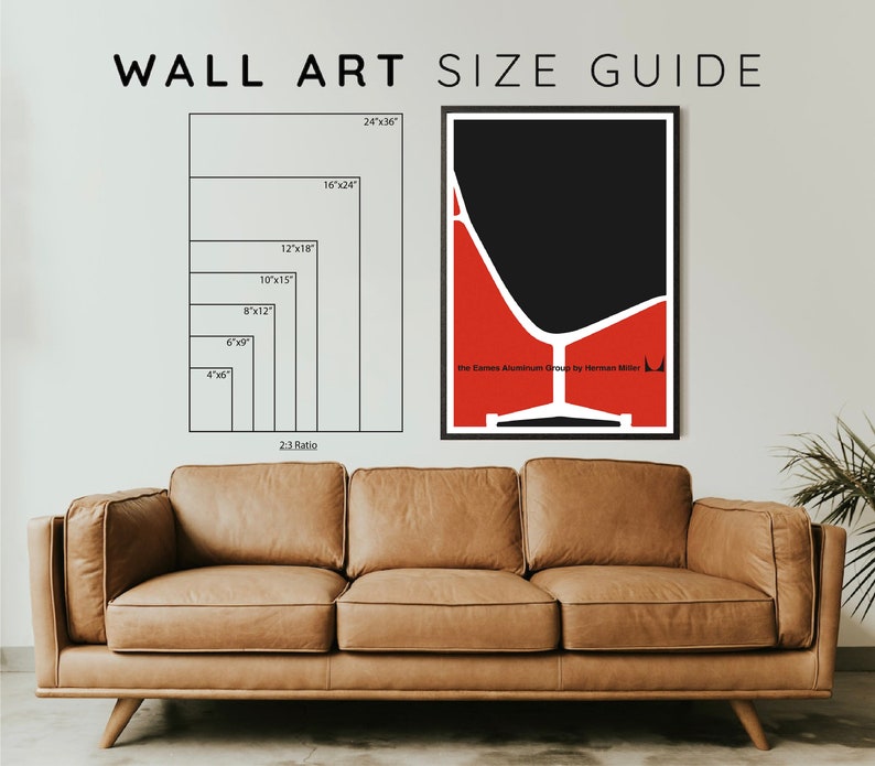 Eames Herman Miller Molded Fiberglass Chair Poster - Digital Download ...