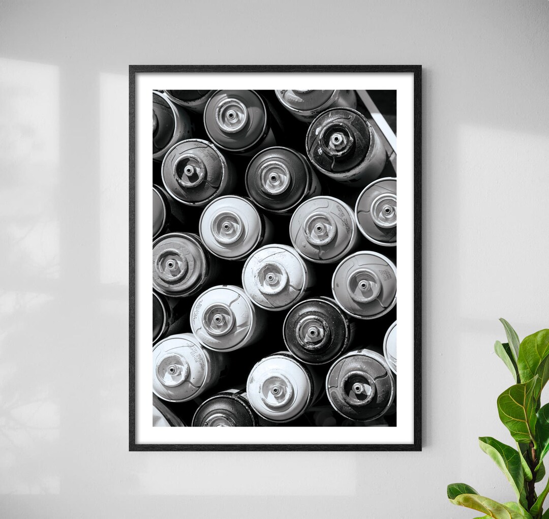 Spray Can BW Poster Digital Download Print Photography Contemporary ...