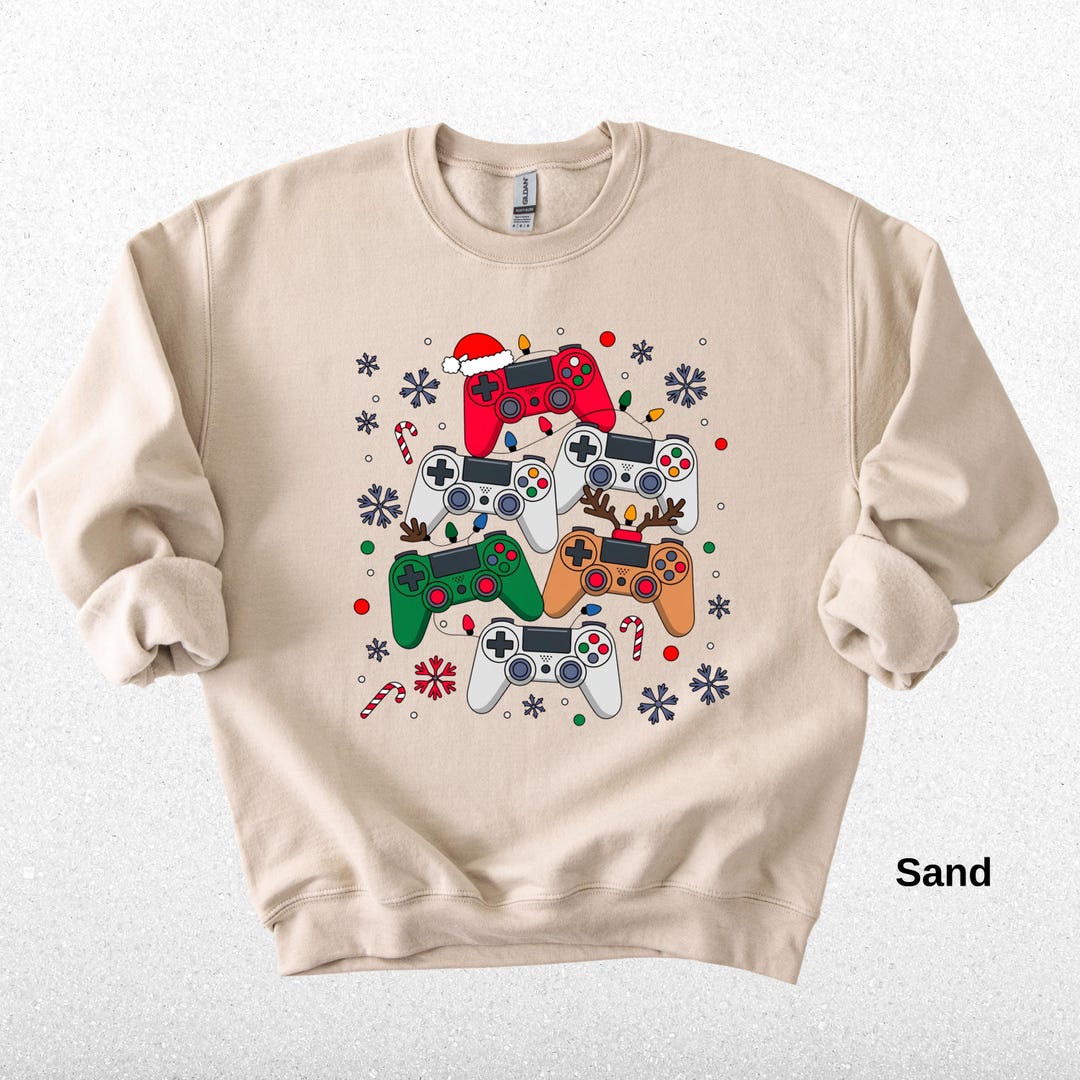 Retro Game Controller Christmas Sweatshirt: Gamer Gift - Etsy