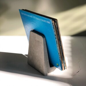 Concrete Vinyl Record Rack & Bookend - Etsy