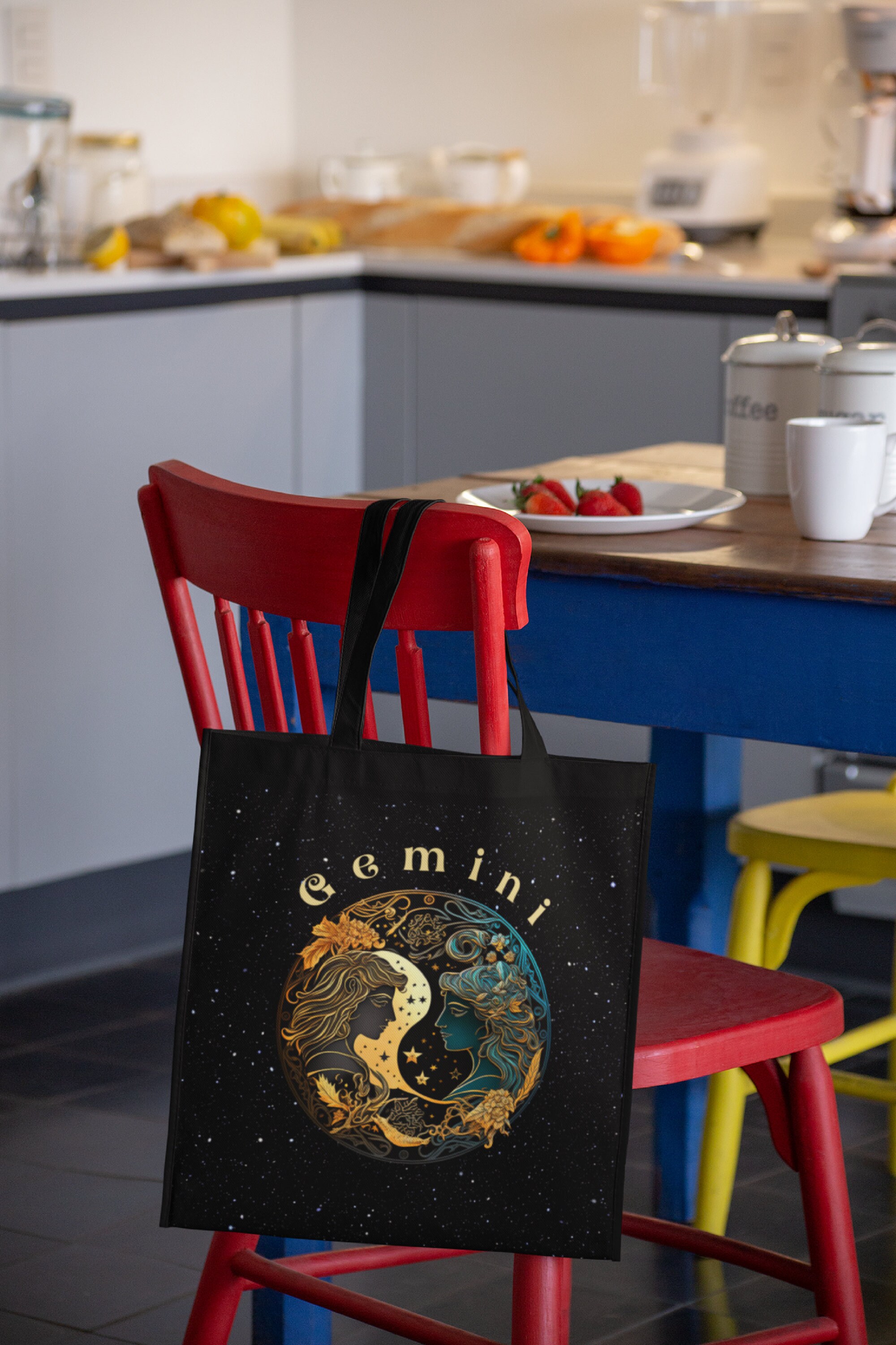 AOP Tote Bag, Zodic, Astrology, Gemini Bag - Etsy