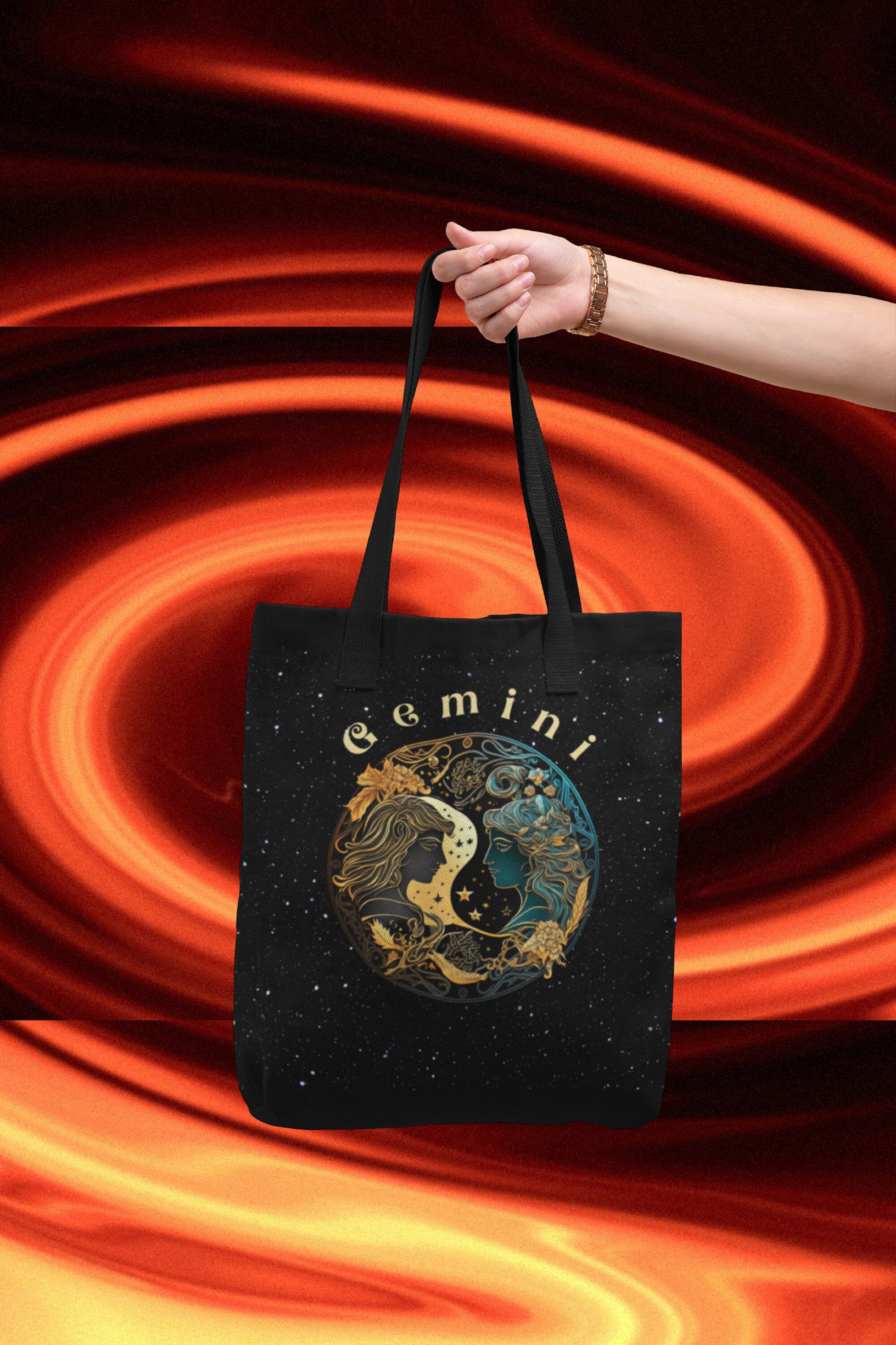 AOP Tote Bag, Zodic, Astrology, Gemini Bag - Etsy