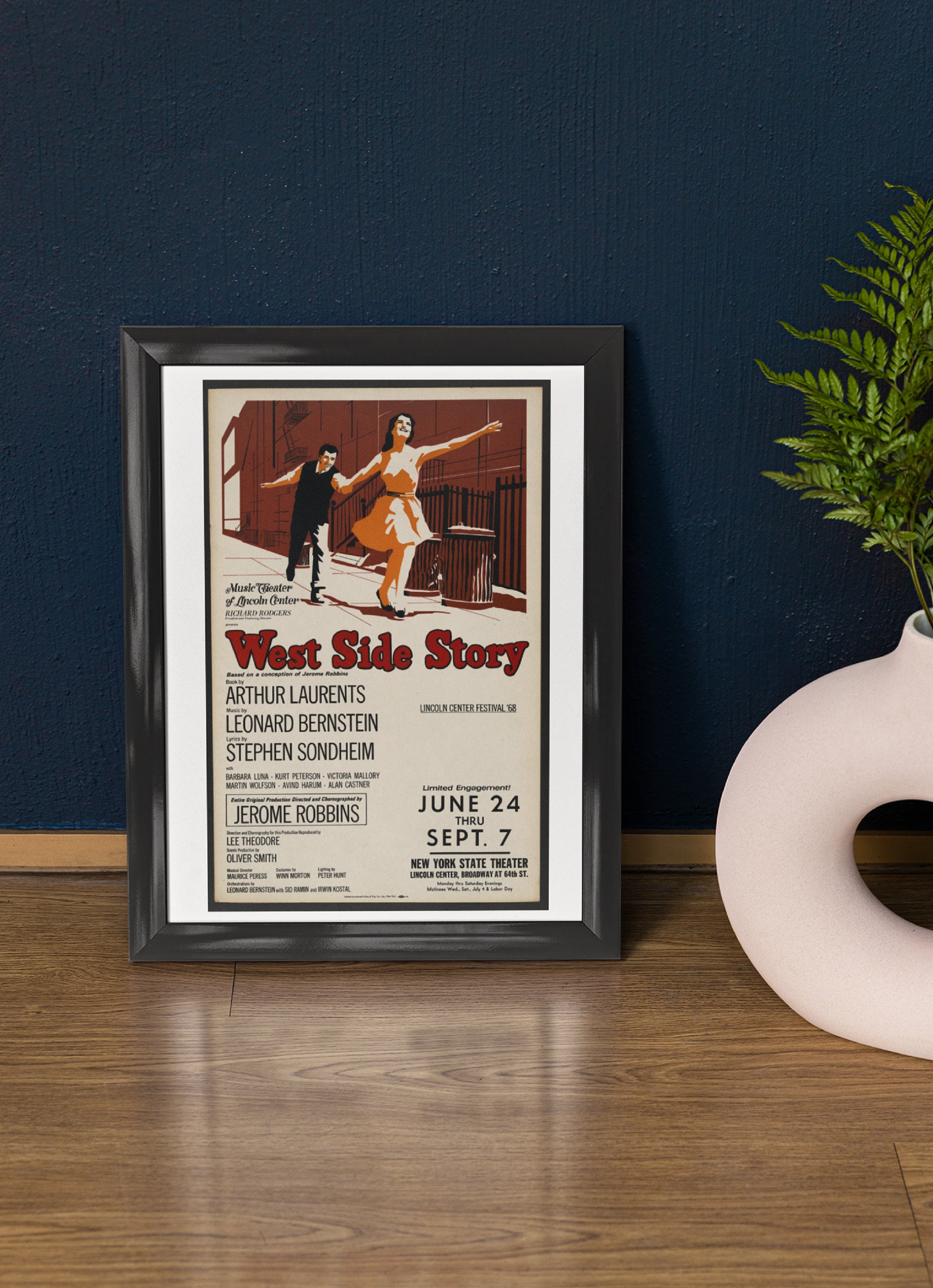 West Side Story Minimalist Poster Broadway Musical Print Billboard ...