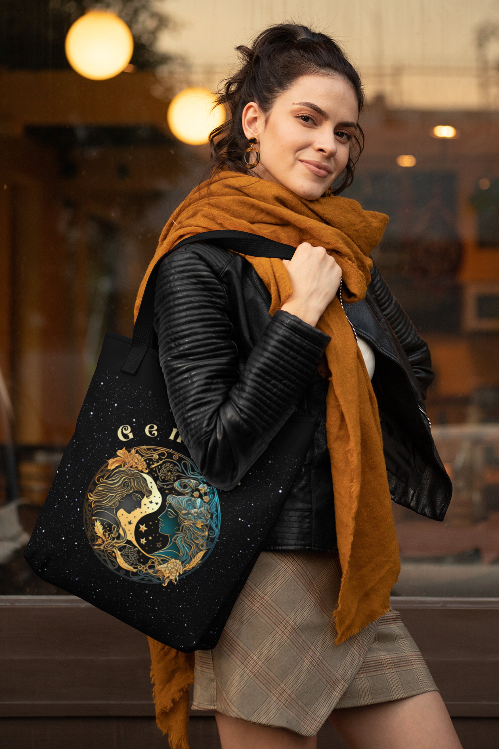 AOP Tote Bag Zodic Astrology Gemini Bag - Etsy
