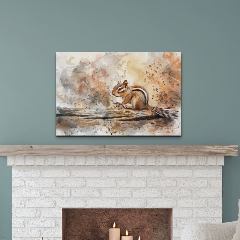 Chipmunk Art - Etsy