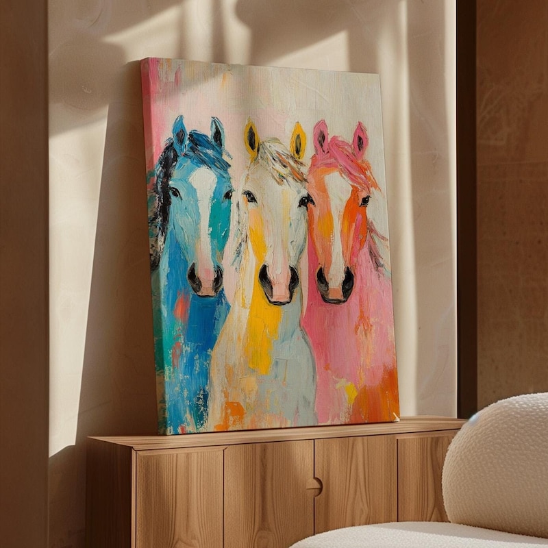 Colorful Abstract Trio - Etsy