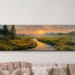 Yellowstone Canvas Wall Art Print, National Park Art, Mountain Art ...