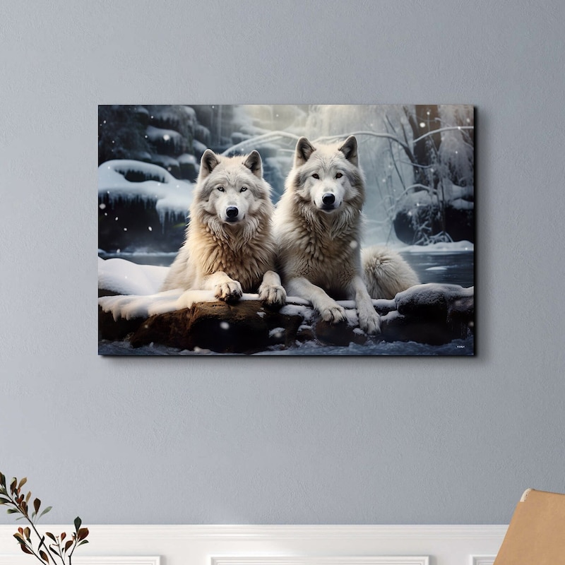 The Two Wolves Art - Etsy