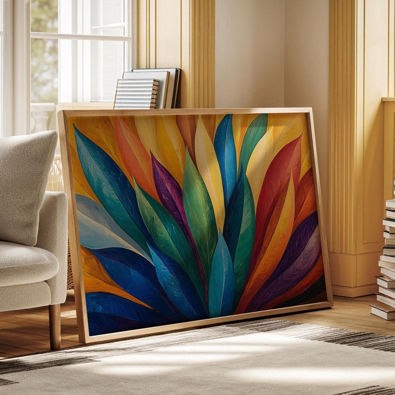 Abstract Leaf Art - Etsy