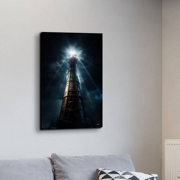 Lighthouse Canvas - Etsy