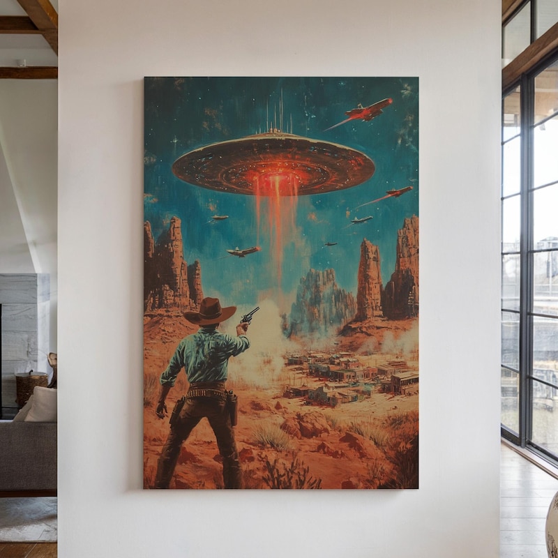Alien Wall Art - Etsy