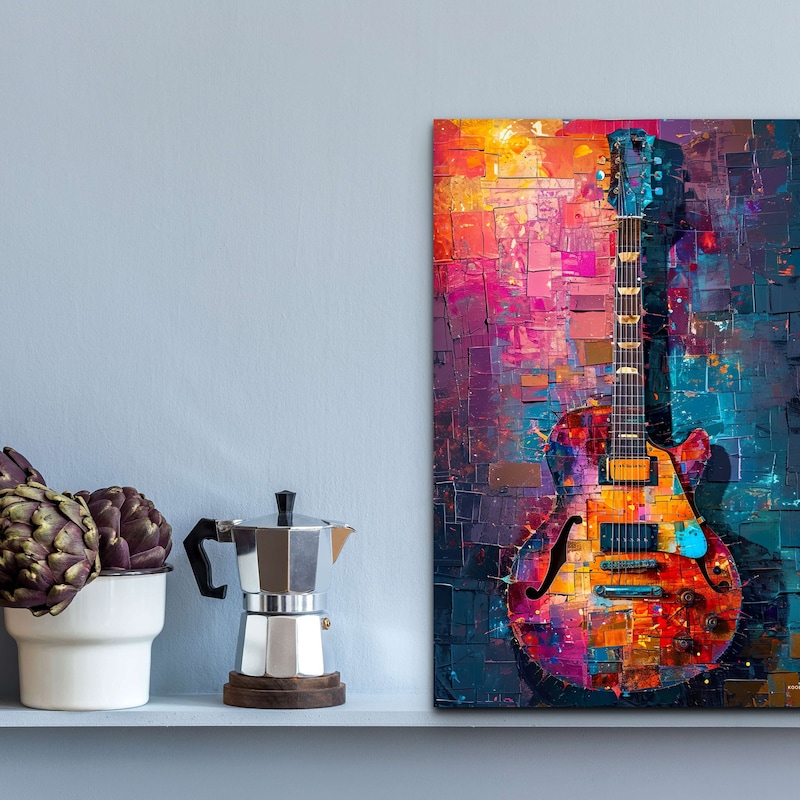 Guitar Pop Art - Etsy
