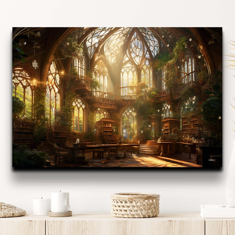 Library Wall Art - Etsy