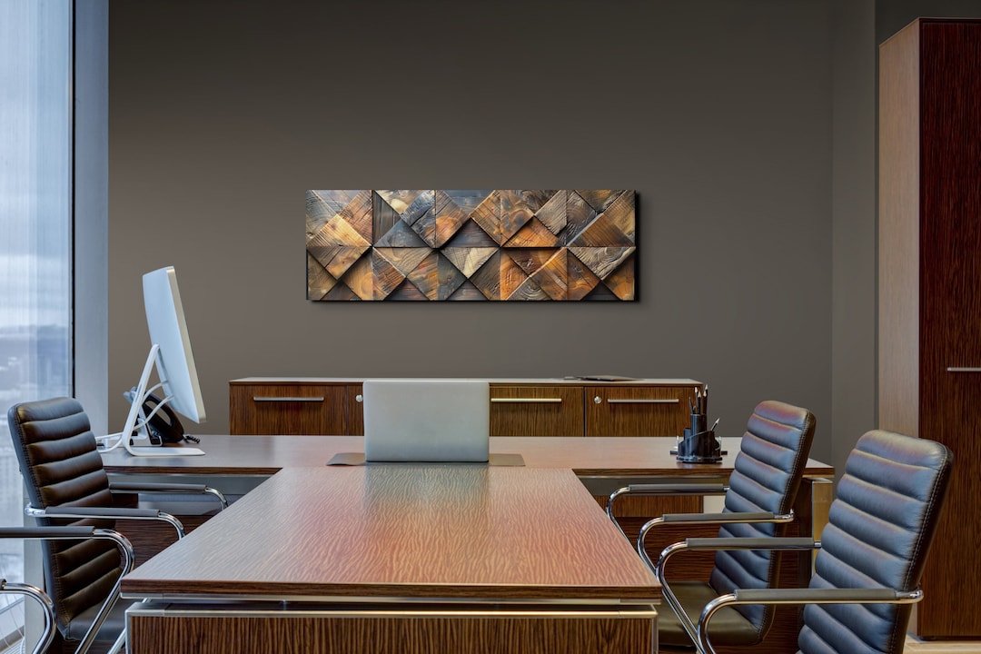 Wood Pattern Style Canvas Wall Art Print, Panoramic Wall Decor ...