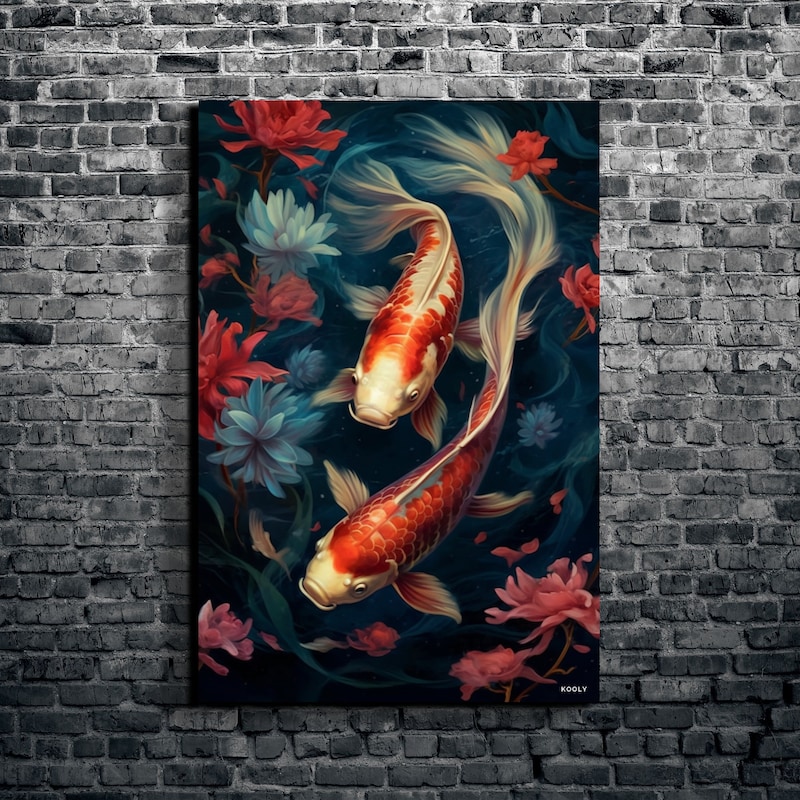 Coi Fish Wall Art - Etsy