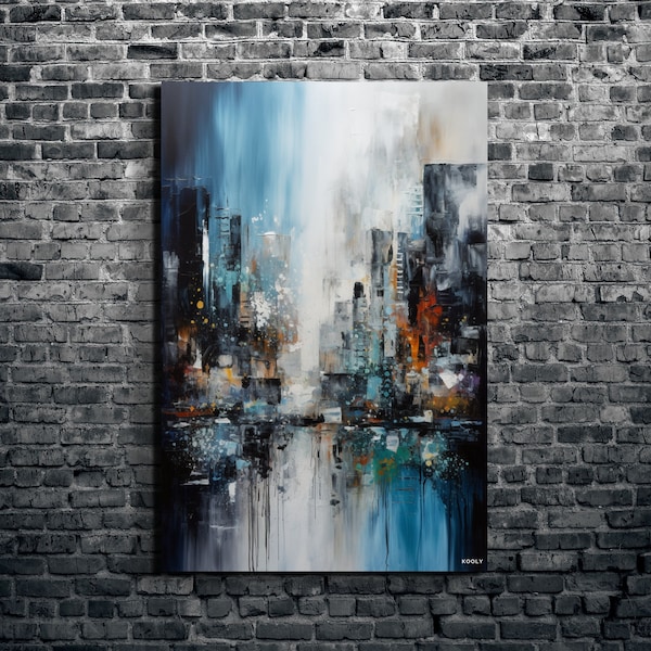Abstract Cityscape - Etsy