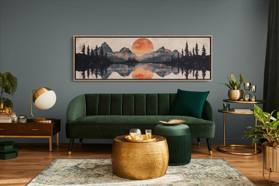 Mount Rainier Sunset Reflection Art Print | Scenic Lake Landscape ...