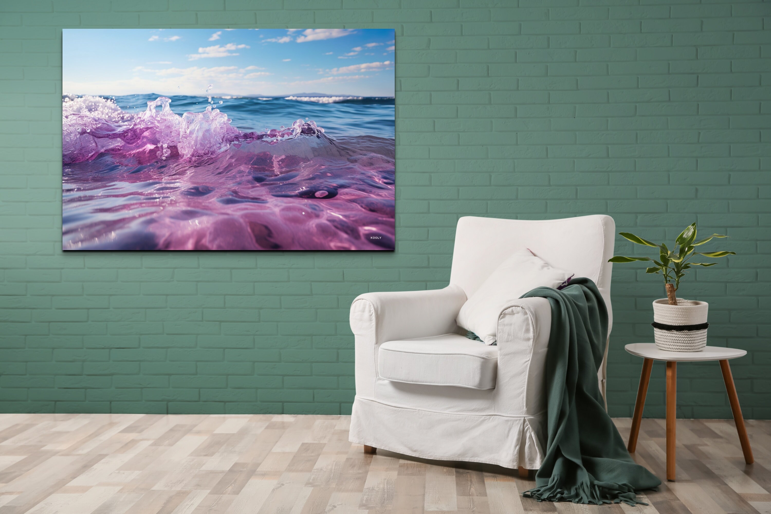 Fiji Ocean Wave Canvas Wall Art Twilight Ocean Spray Canvas - Etsy