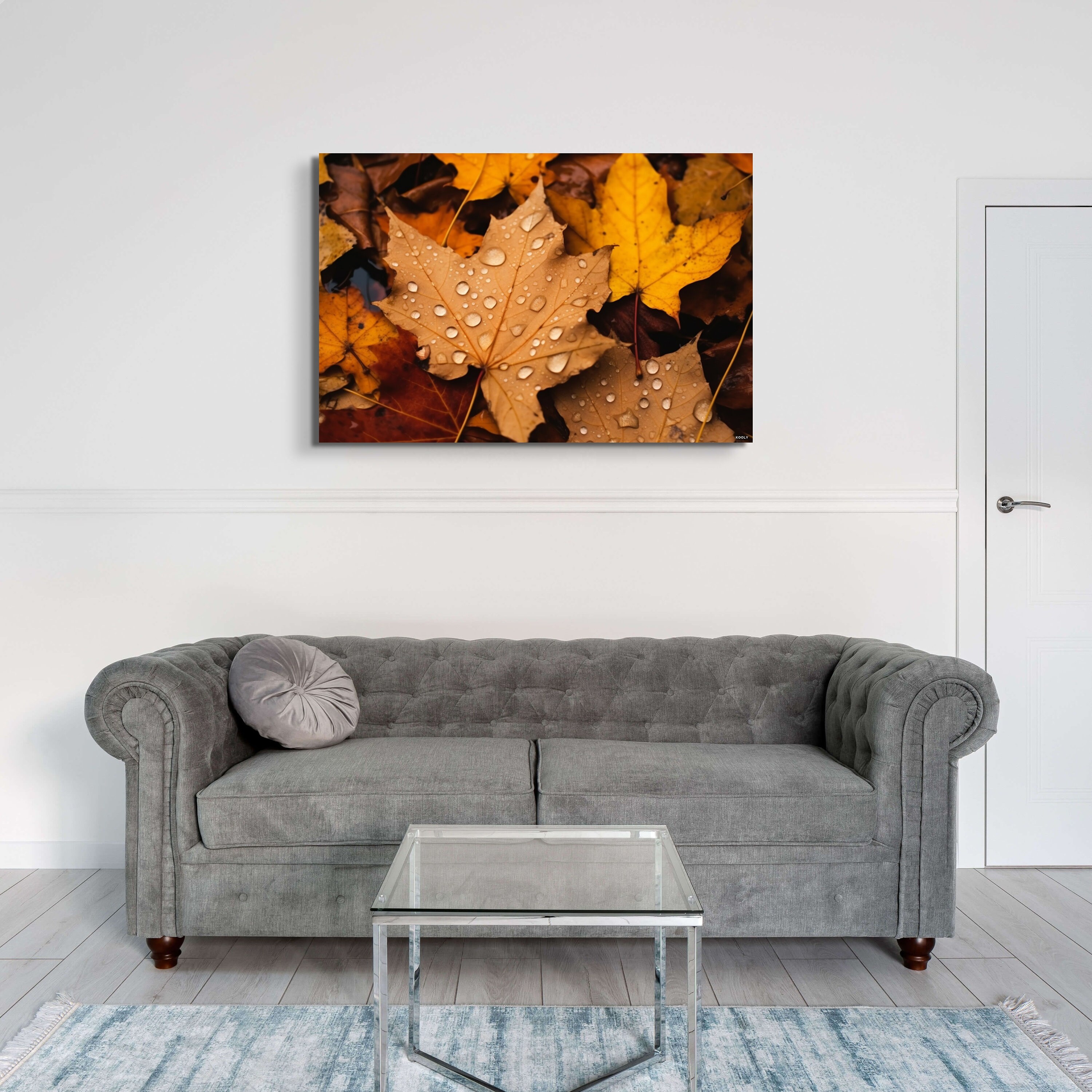 Autumn Leaves Canvas Wall Art Maple Leaves Home Décor - Etsy