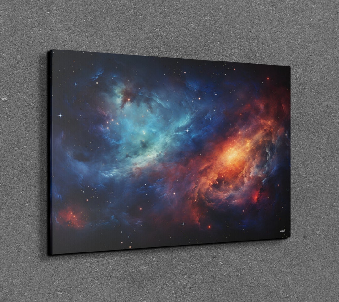 Nebula Canvas Wall Art, Space Wall Art, Astronomy Gift, Universe Canvas ...