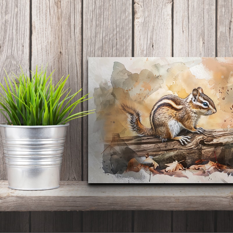 Chipmunk Art Print - Etsy