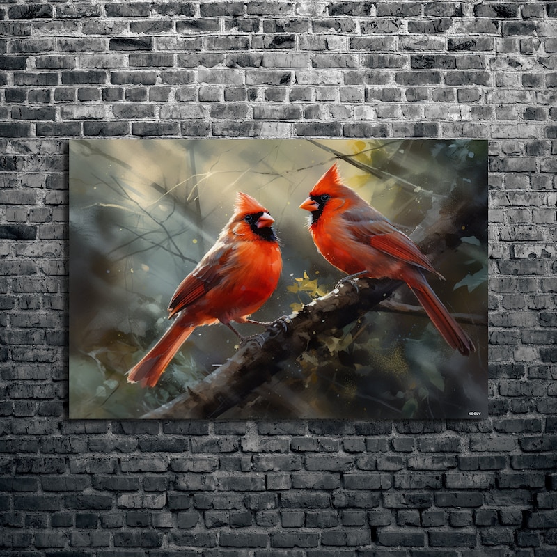 Cardinal Art - Etsy