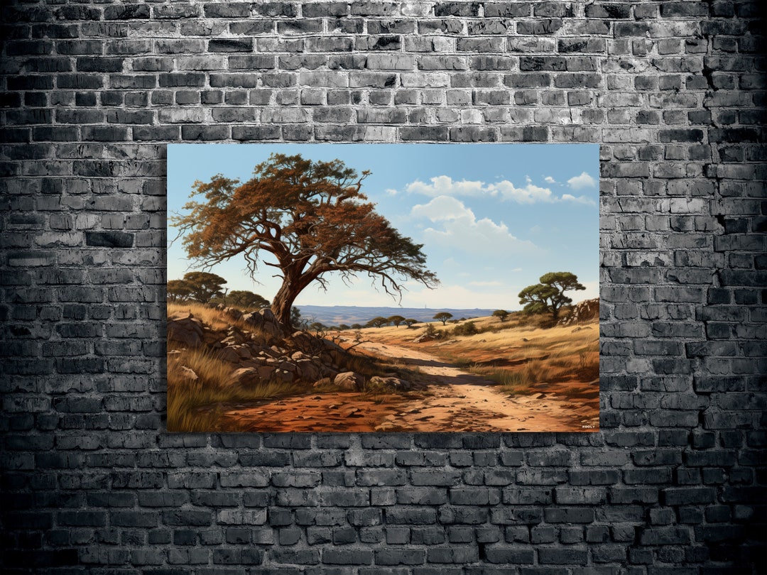 African Safari Canvas Wall Art, Safari Home Décor, Nature Art Canvas 1. ...