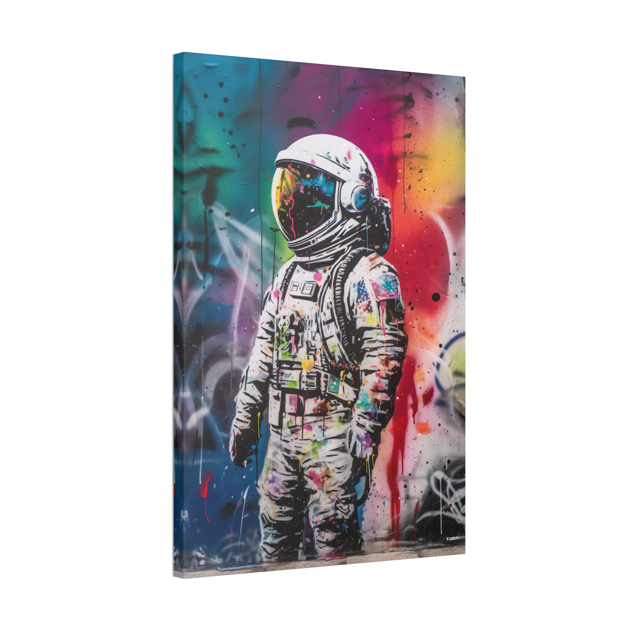 Banksy Inspired Graffiti Astronaut Canvas Art, Astronaut Art,canvas ...
