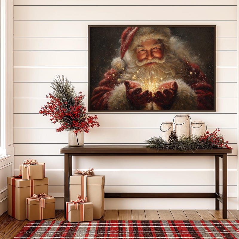 Magical Santa Artwork - Etsy