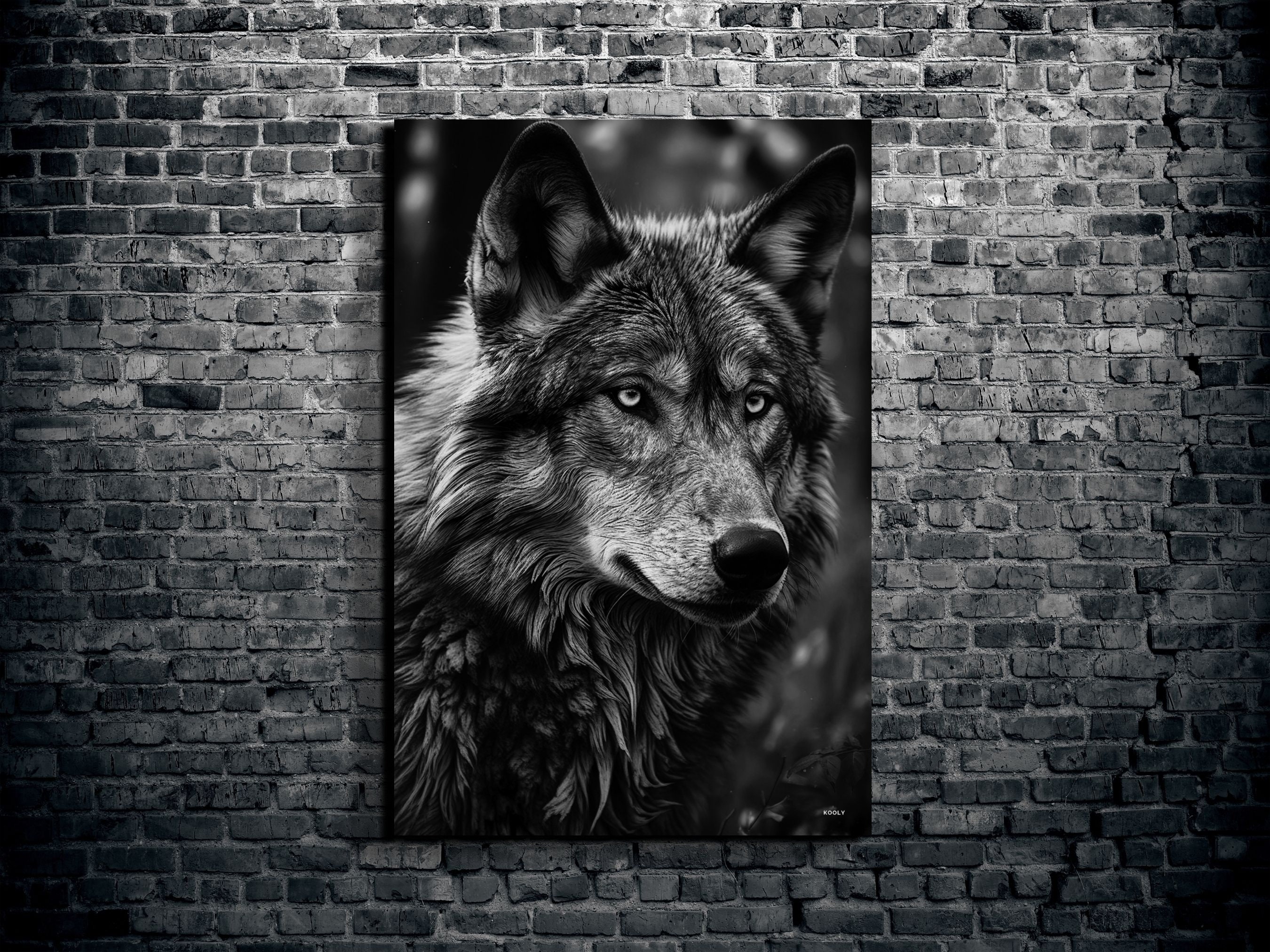 White Wolf And Black Wolf Art