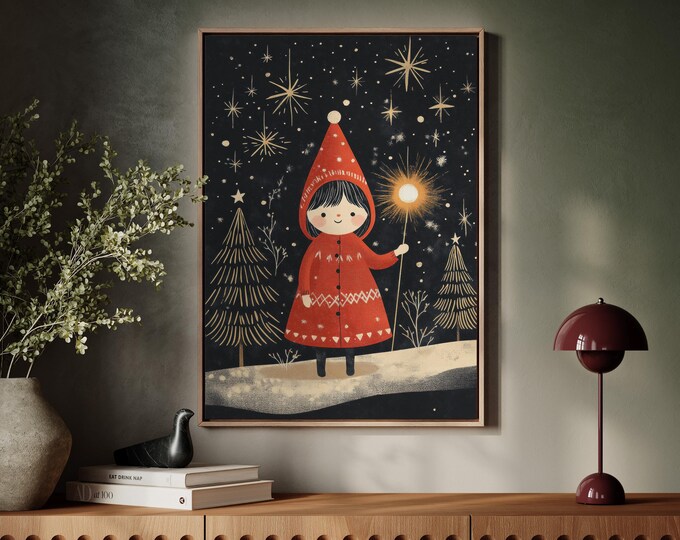 Enchanting Moonlit Willow Tree Serene Nature Canvas Art With Glowing ...