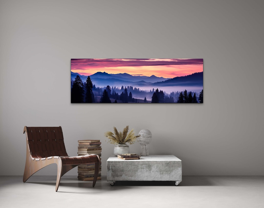 Panoramic Montana Big Sky Skyline, Montana Artwork, Mountain Art ...