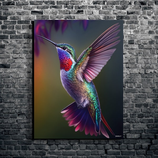 Large Hummingbird Art - Etsy