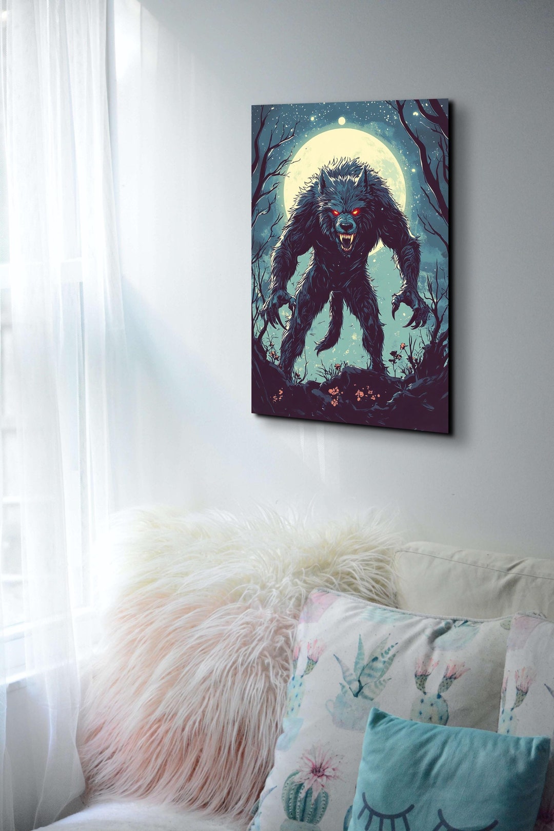 The Original Manga Werewolf Ready to Hang Canvas Wall Art Print ...