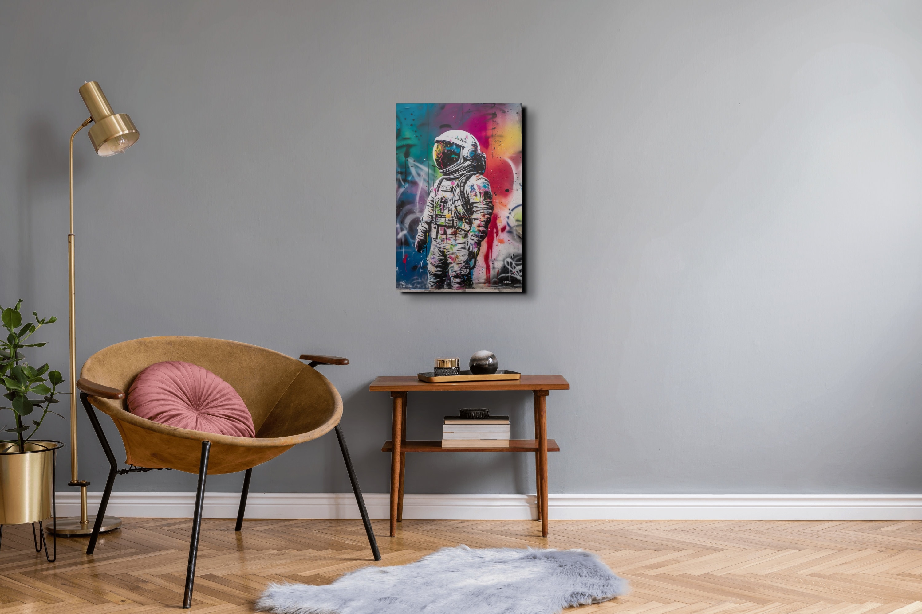 Banksy Inspired Graffiti Astronaut Canvas Art, Astronaut Art,canvas ...