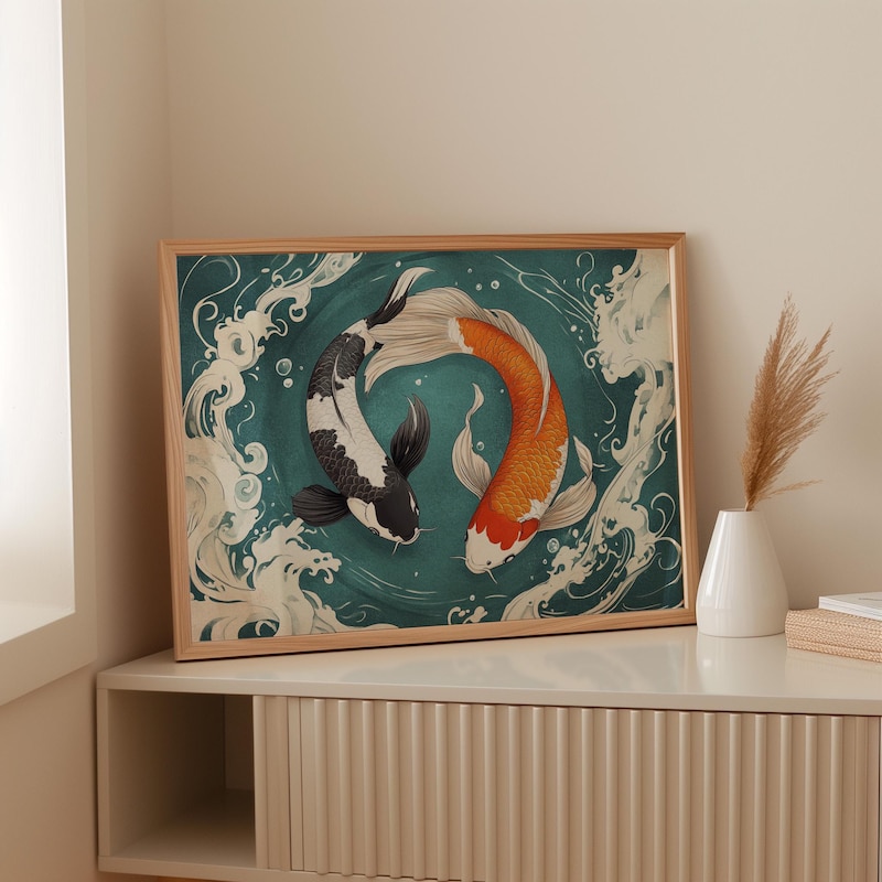 Asian Yellow Painting - Etsy