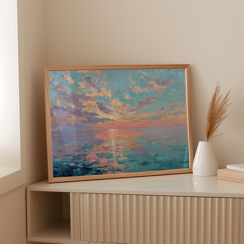 Sunset Oil Painting - Etsy