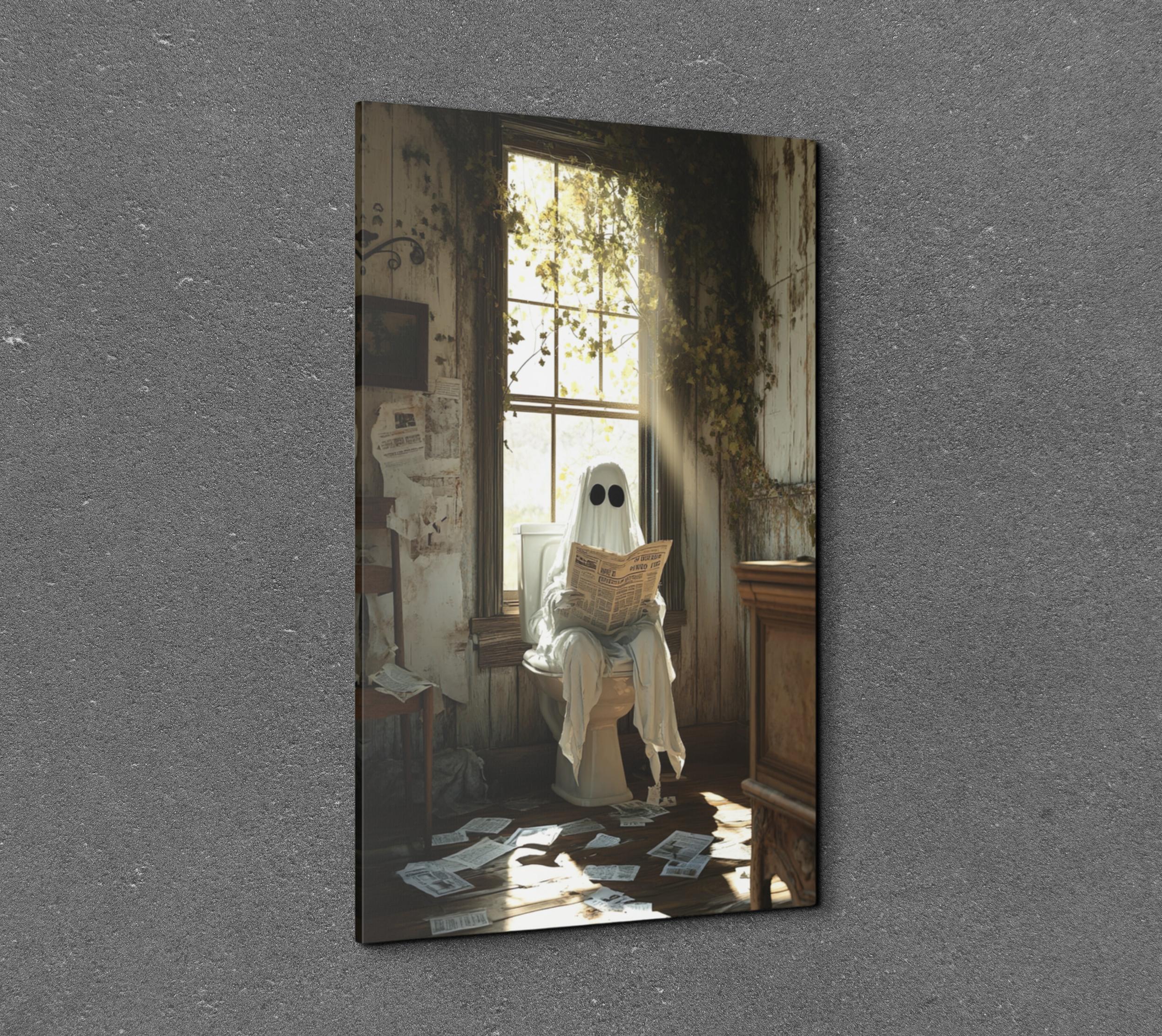 The Original Victorian Bathroom Ghost Ready to Hang Canvas Wall Art ...