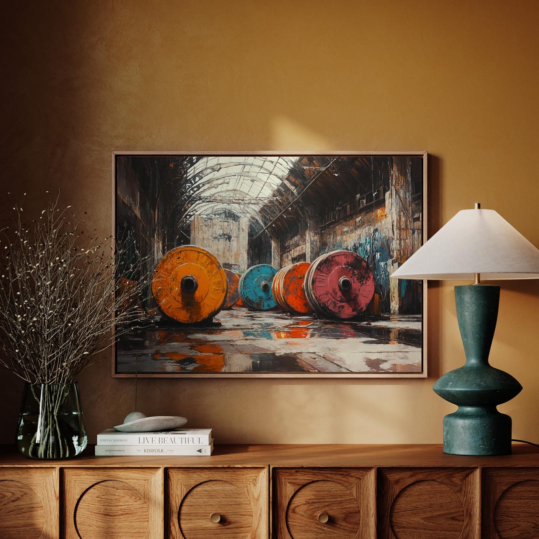 Abandoned Factory Wall Art, Industrial Canvas Print, Urban Decay ...