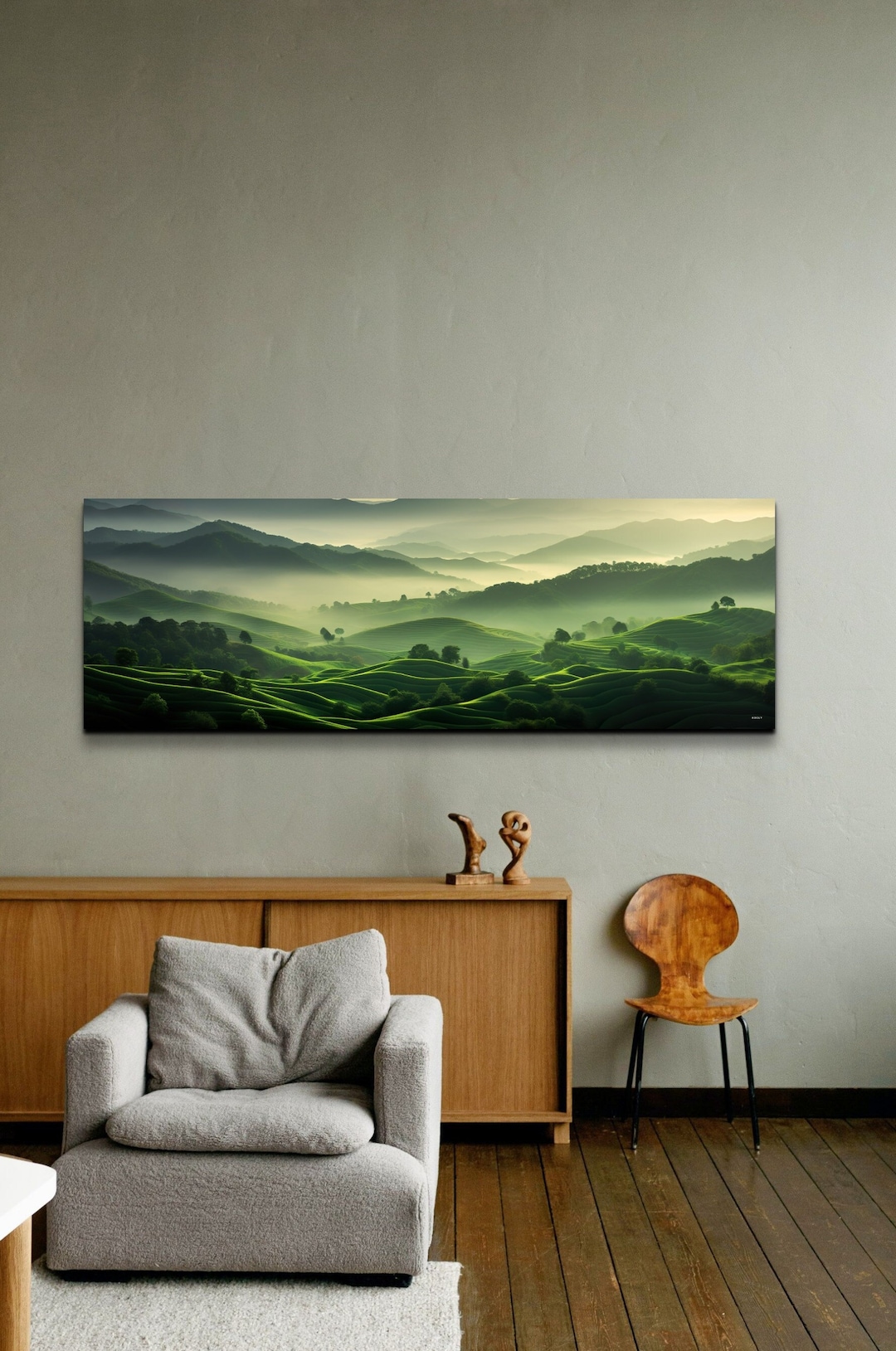 Inkstone Hill Canvas Wall Art, Ireland Canvas Wall Art, Clouds Over Hills Canvas Wall Art ...