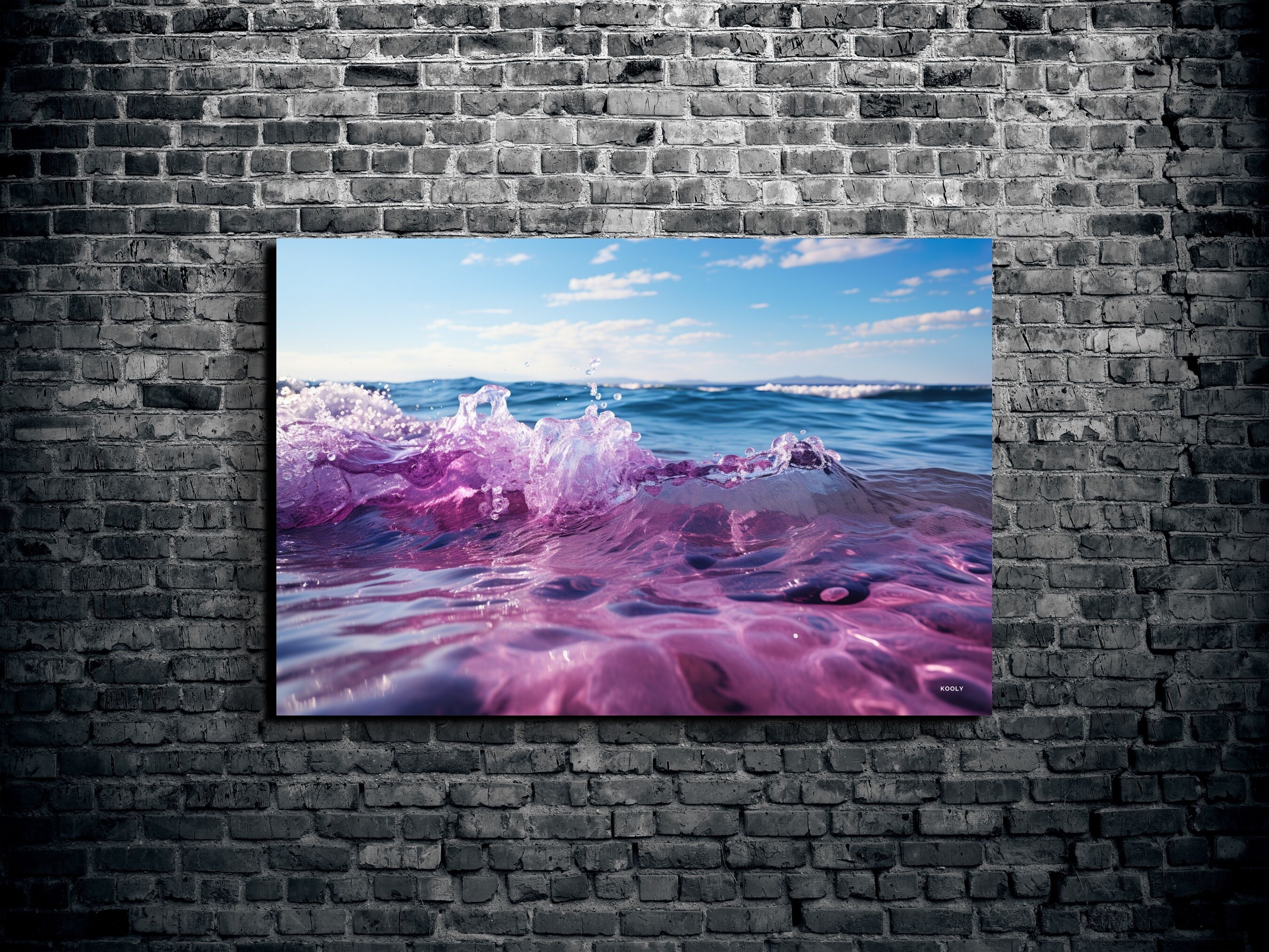 Fiji Ocean Wave Canvas Wall Art Twilight Ocean Spray Canvas - Etsy