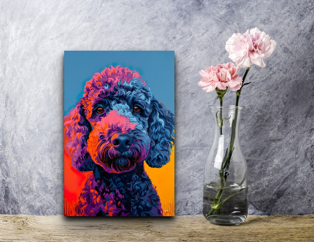 Poodle Pop Art Canvas Wall Art - Etsy