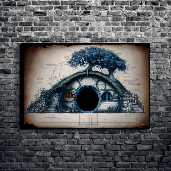 Hobbiton Fantasy Wall Art - Etsy