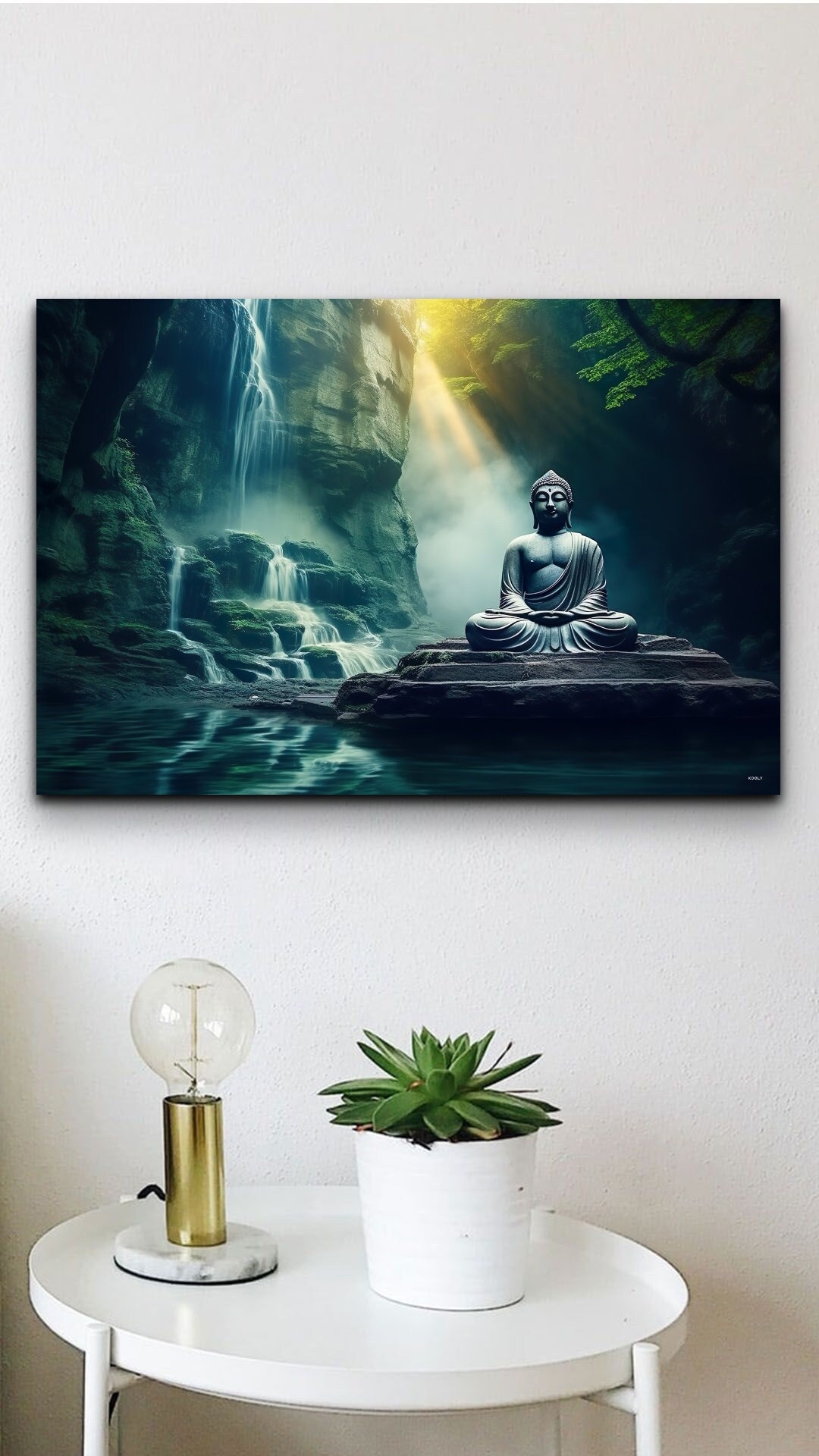 Zen Buddha Canvas Print Yoga Wall Art Zen Wall Decor Meditation Wall ...