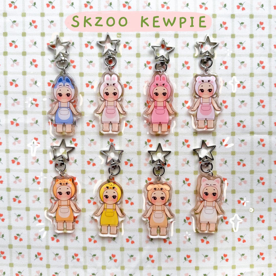 SKZOO Kewpie Charm: 2.5 Inch Double-sided K-pop Keychain - Etsy