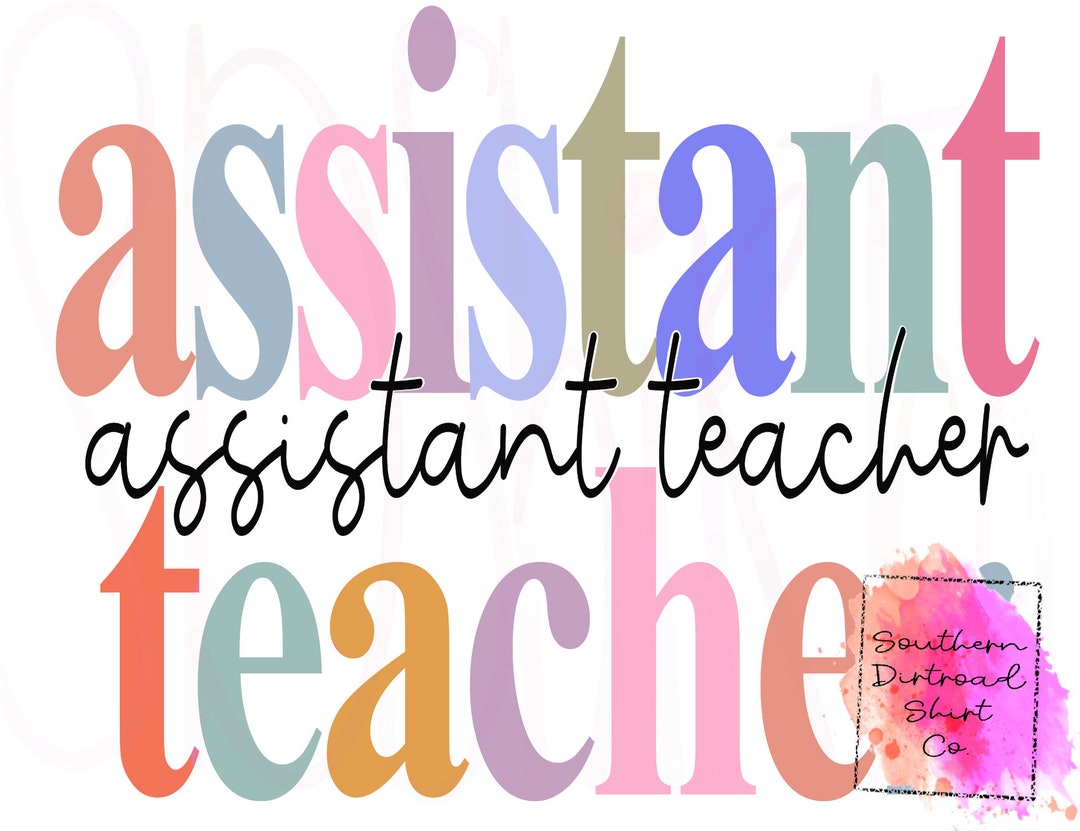 Assistant Teacher PNG - Etsy