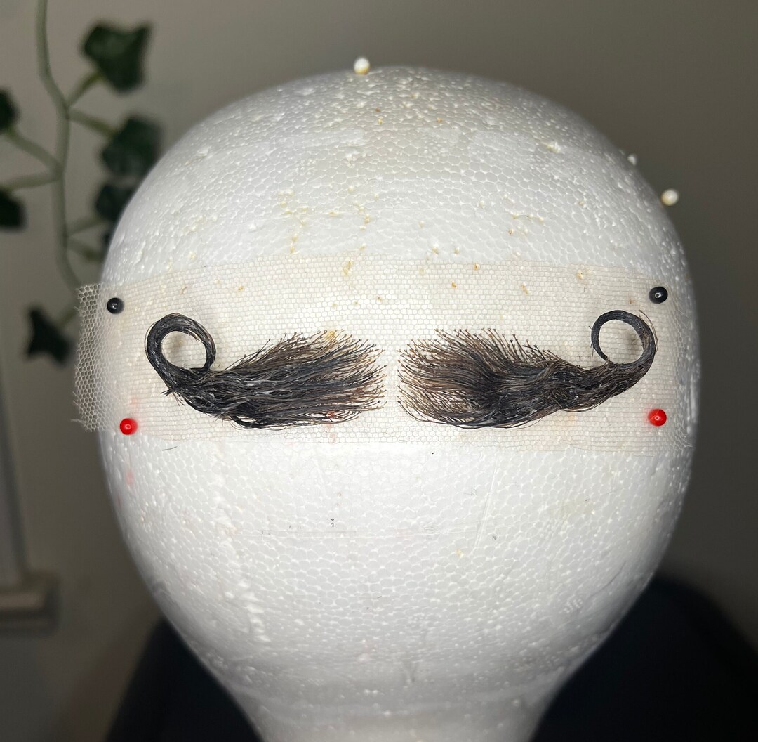 Stylized Human Hair Fake Moustache - Etsy