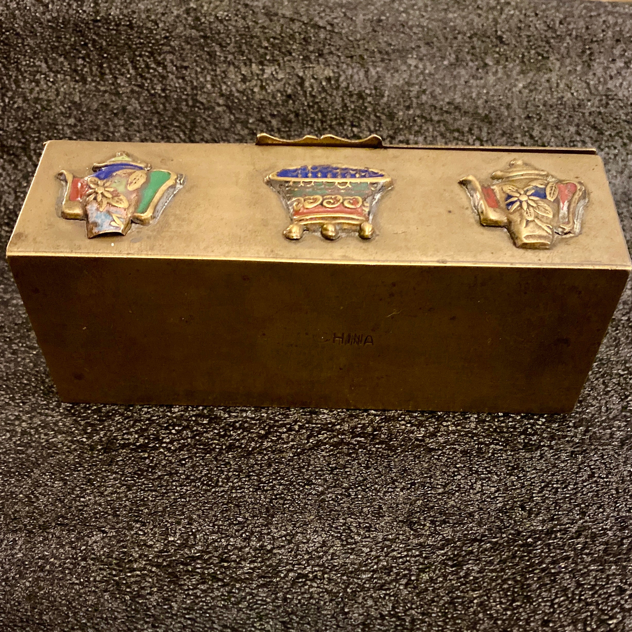 Vintage Chinese Stamp Box - Etsy