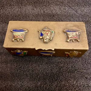 Vintage Chinese Stamp Box - Etsy