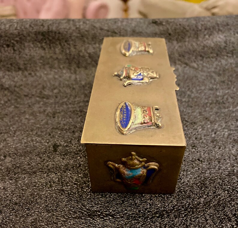 Vintage Chinese Stamp Box - Etsy